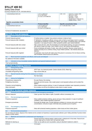 Syllit 400 sc msds | PDF