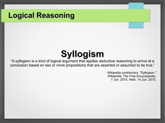 Syllogism | ODP