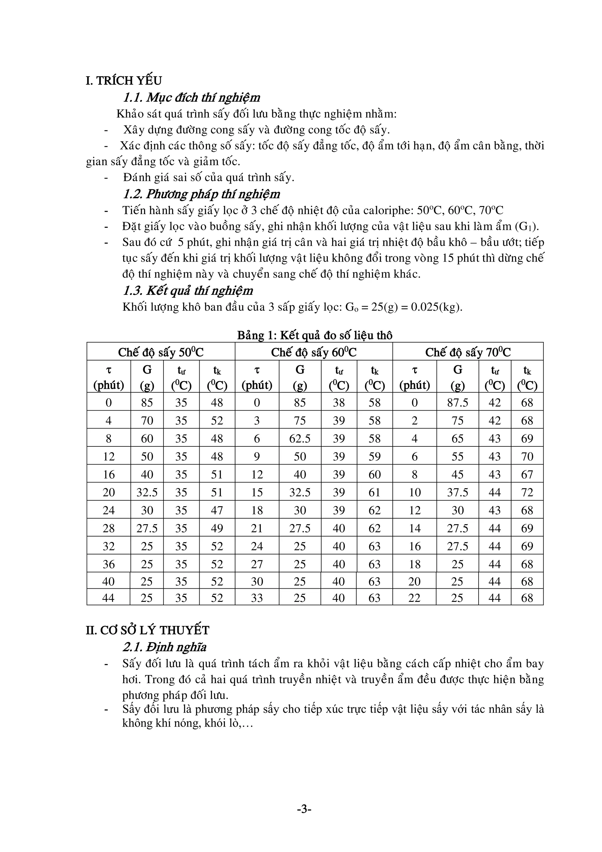 Sấy đối lưu | PDF