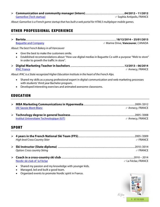 Sylvain Bailly - Resume | PDF