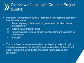 Sylvain Giguere - Overview of OECD LEED Local Job Creation project | PPT