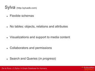 Sylva (July 2012, CulturePlex Lab) | PPT