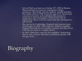 Sylvia plath | PPT