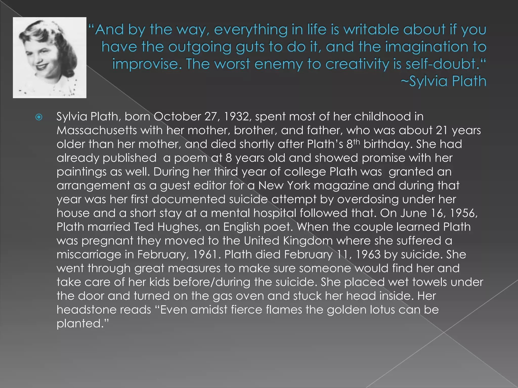 Sylvia plath | PPTX
