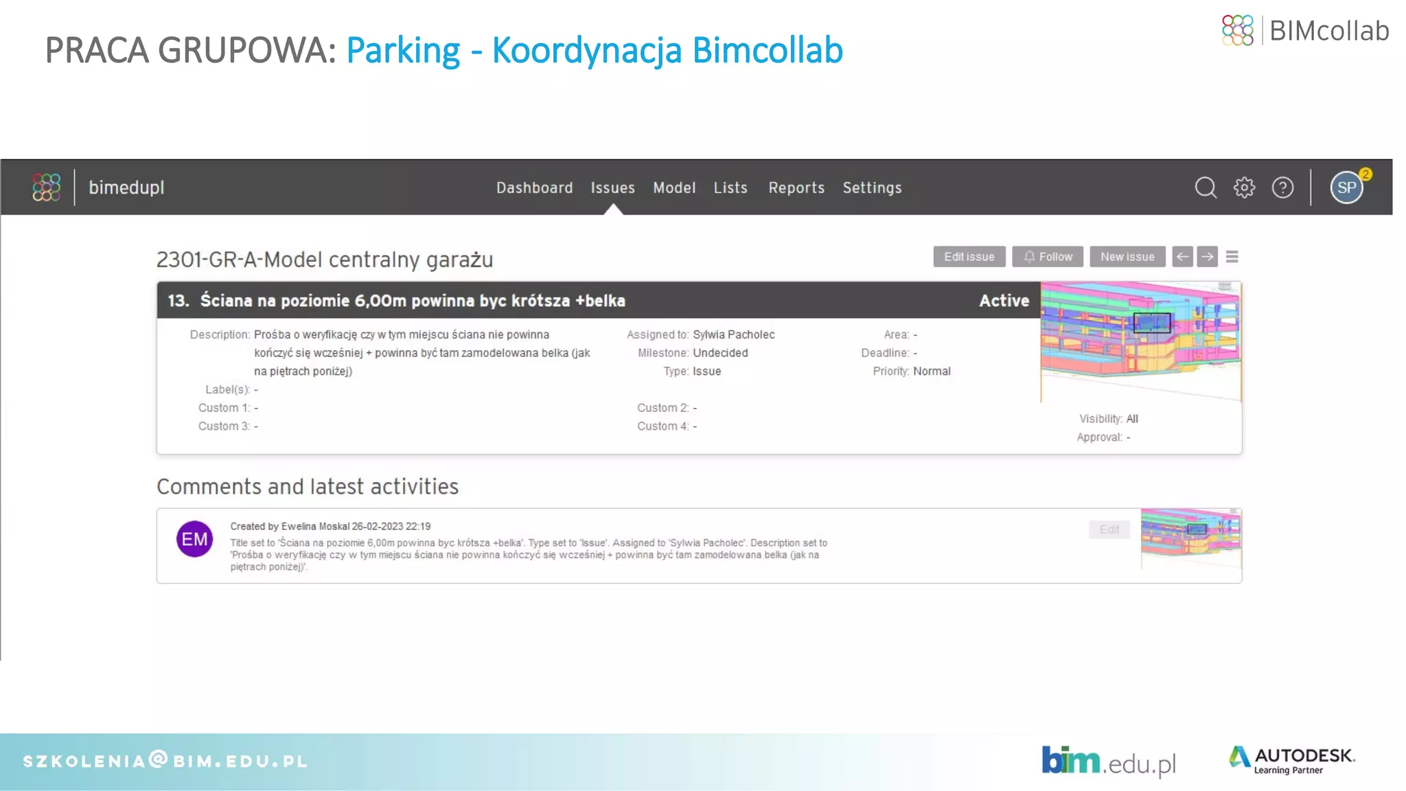 BIM School - Sylwia Pacholec | PDF