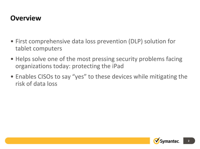 Symantec DLP for Tablet | PDF
