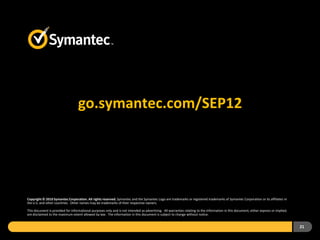 Symantec Endpoint Protection 12 | PPT