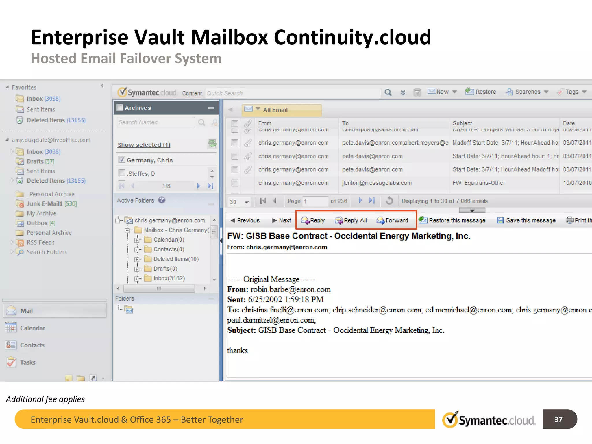 Symantec Enterprise Vault.cloud for Microsoft Office 365 Better ...