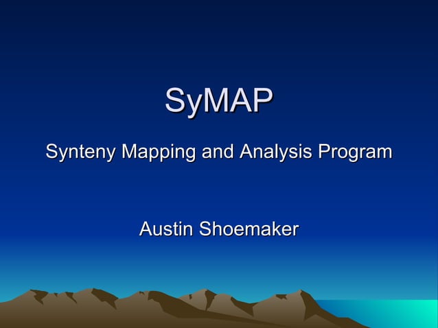 SyMAP Master's Thesis Presentation | PPT