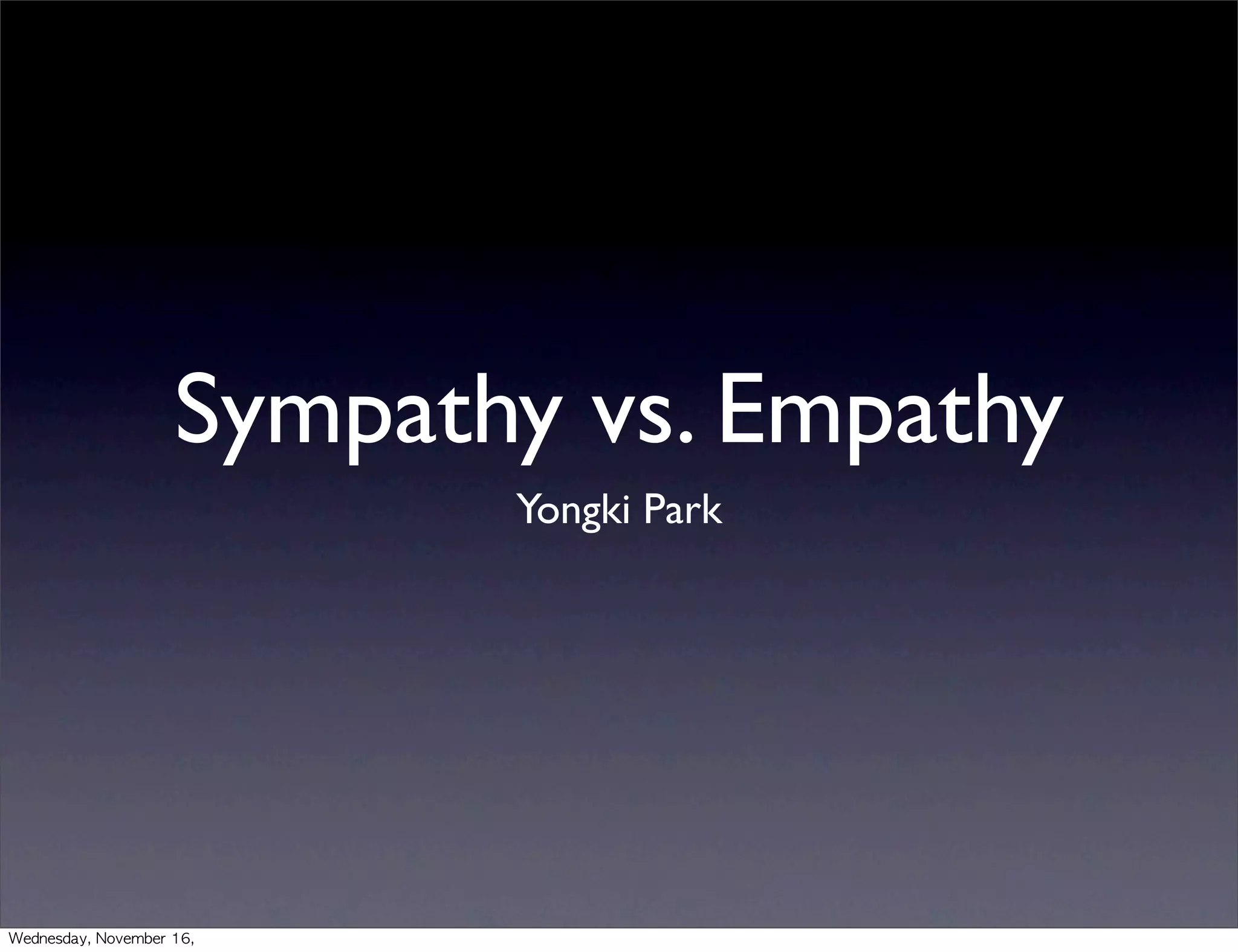 Symapathy vs.Empathy | PDF