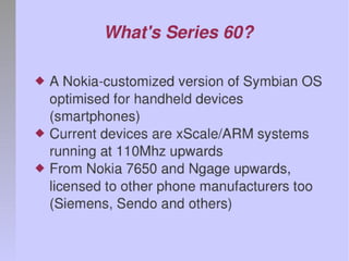 Symbian Series 60 & Linux | PDF