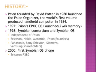 SYMBIAN MOBILE OPERATING SYSTEM.pptx