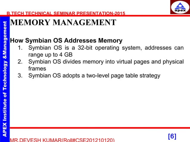 Symbian mobile operating system ppt | PPT
