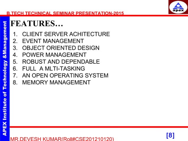 Symbian mobile operating system ppt | PPT