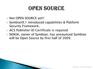 Symbian Os | PPT