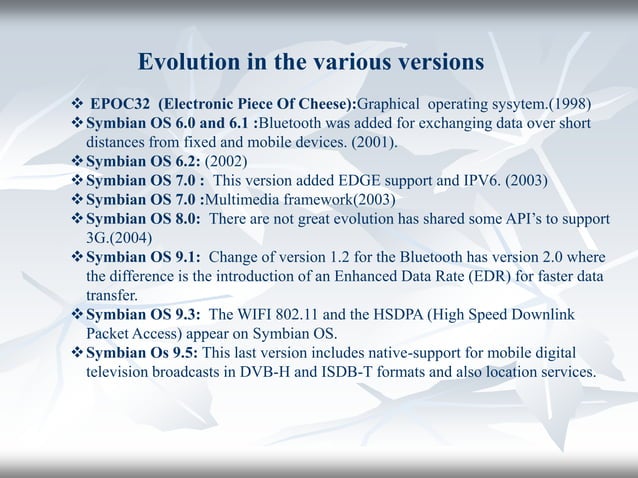 Symbian Operating system | PPTX