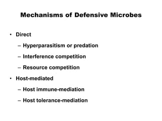 Symbiont mediated protection in insect hosts | PPTX