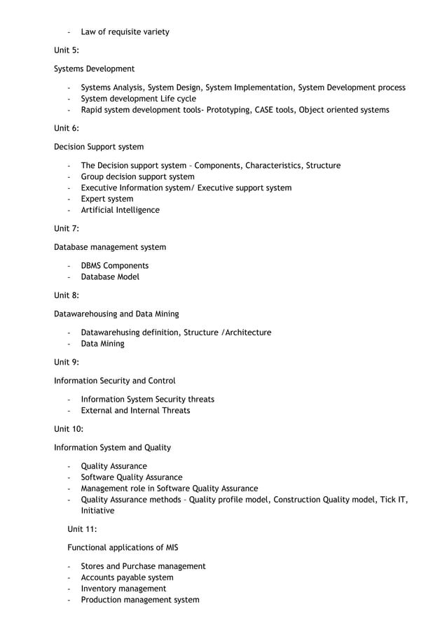 PGDIT syllabus | PDF