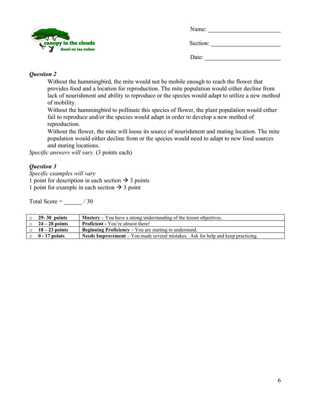 Symbiosis lesson 2 | PDF