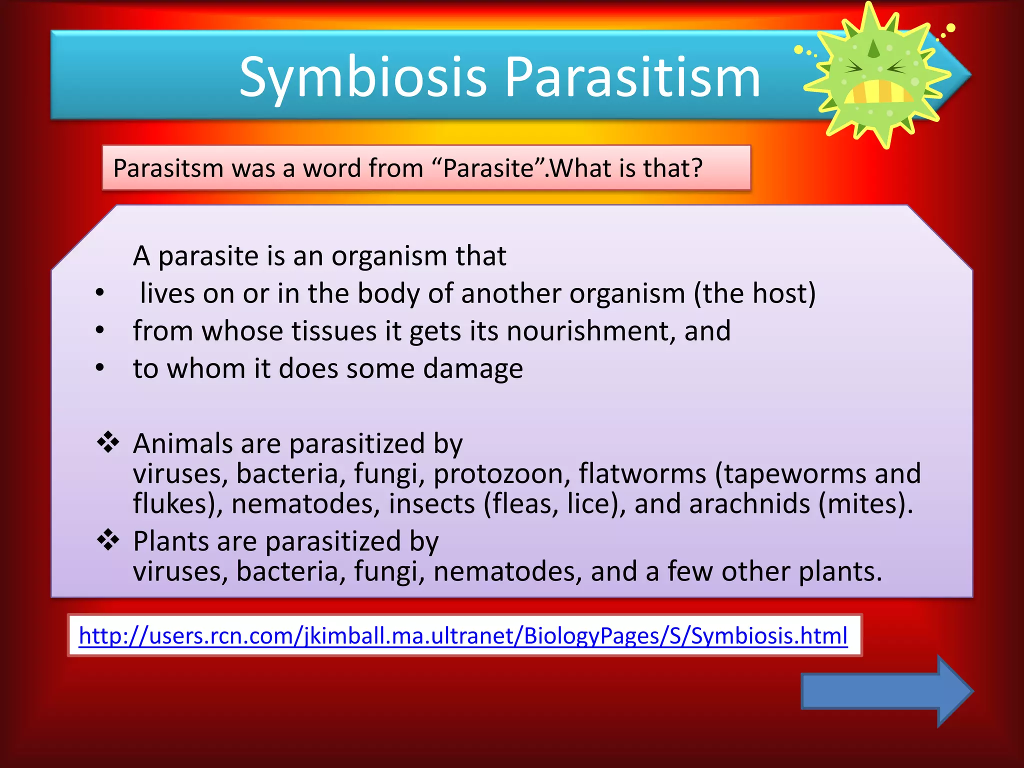 Symbiosis parasitism | PPTX