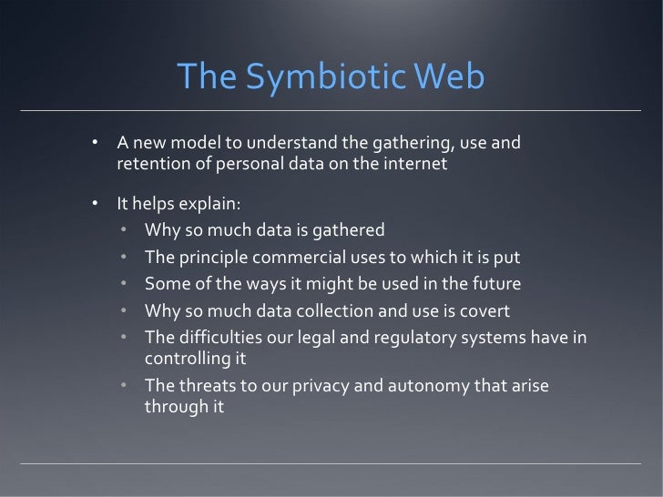 The Symbiotic Web