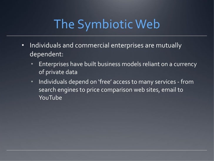 The Symbiotic Web