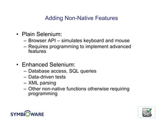 SymbioWare selenium conf SF 2011 | PDF