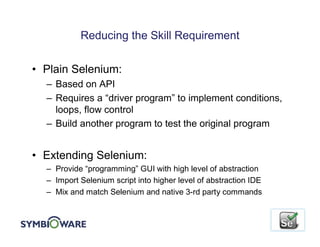 SymbioWare selenium conf SF 2011 | PDF