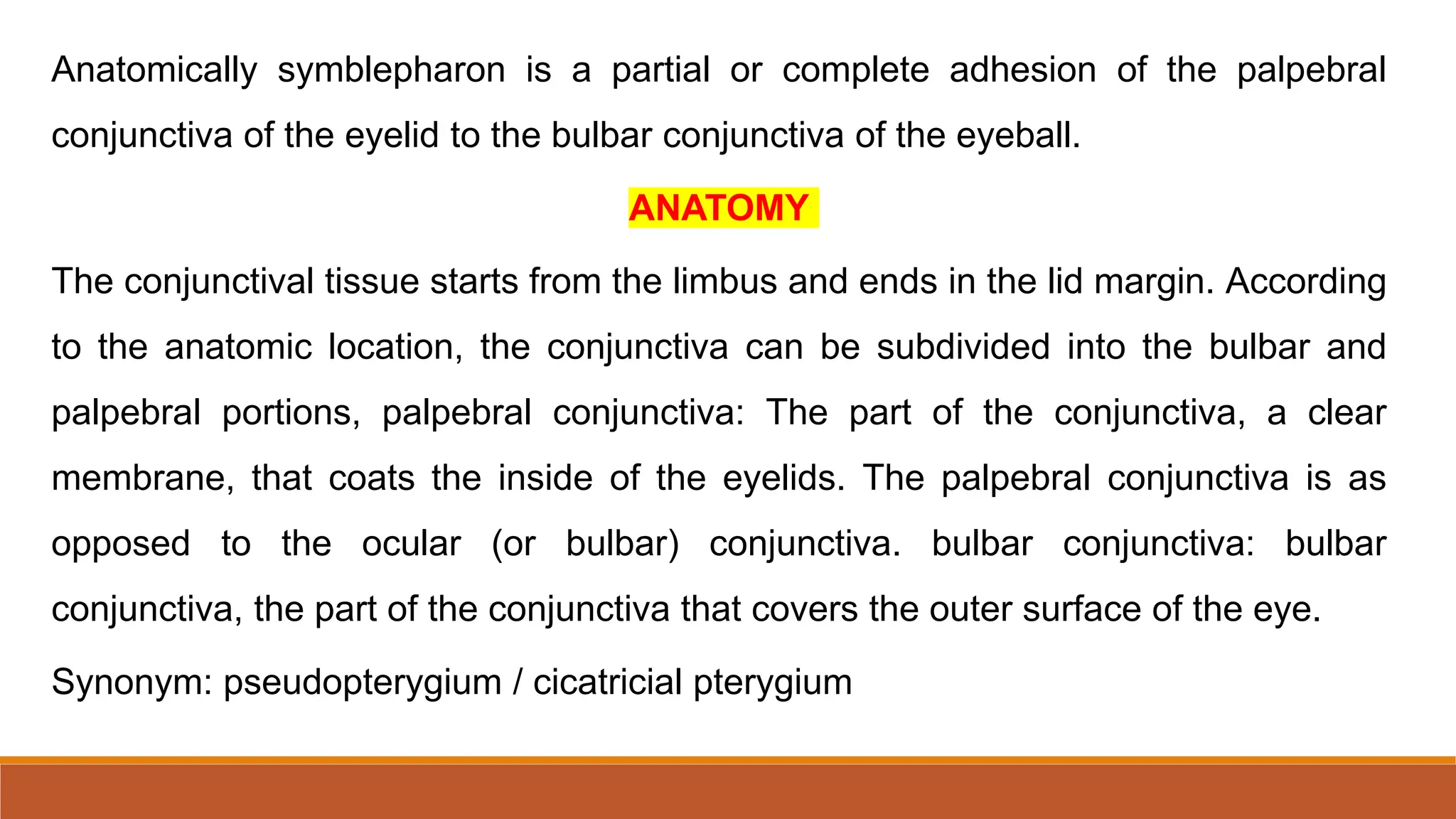 symblephoron types etiology management.pptx