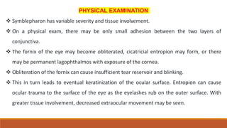 symblephoron types etiology management.pptx