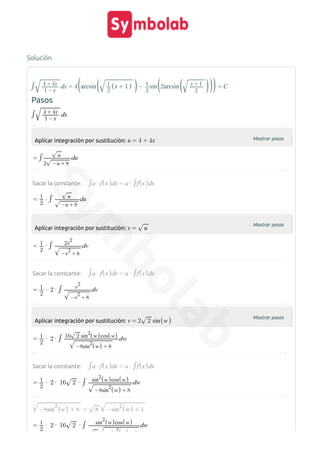 Symbolab solutions | PDF