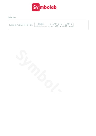 Symbolab solutions | PDF