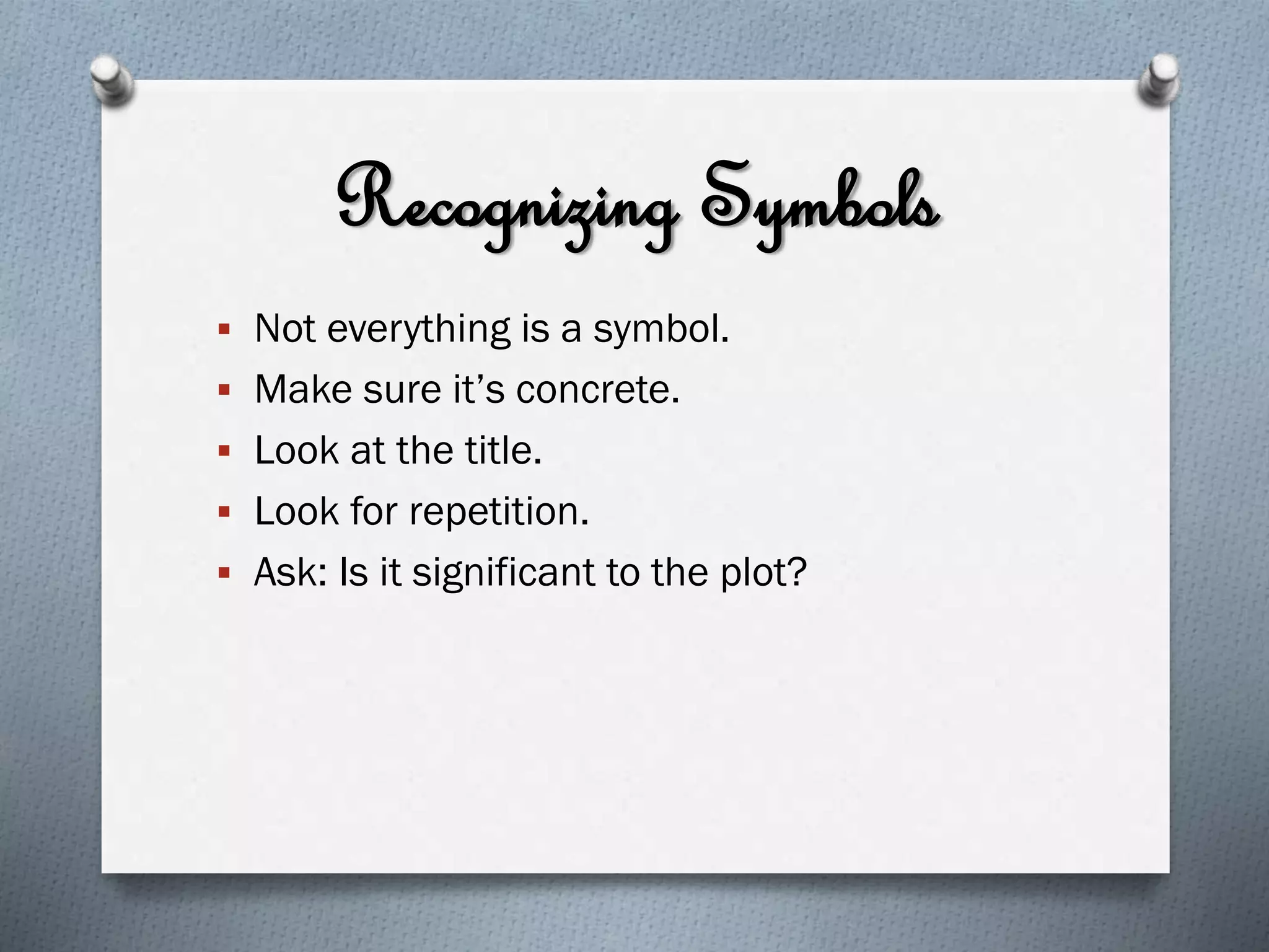 Symbol and symbolism. | PPTX