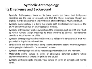 -Symbolic Anthropology.pptx/Anthropological Theory | PPTX