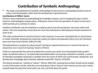 -Symbolic Anthropology.pptx/social anthropology | PPTX