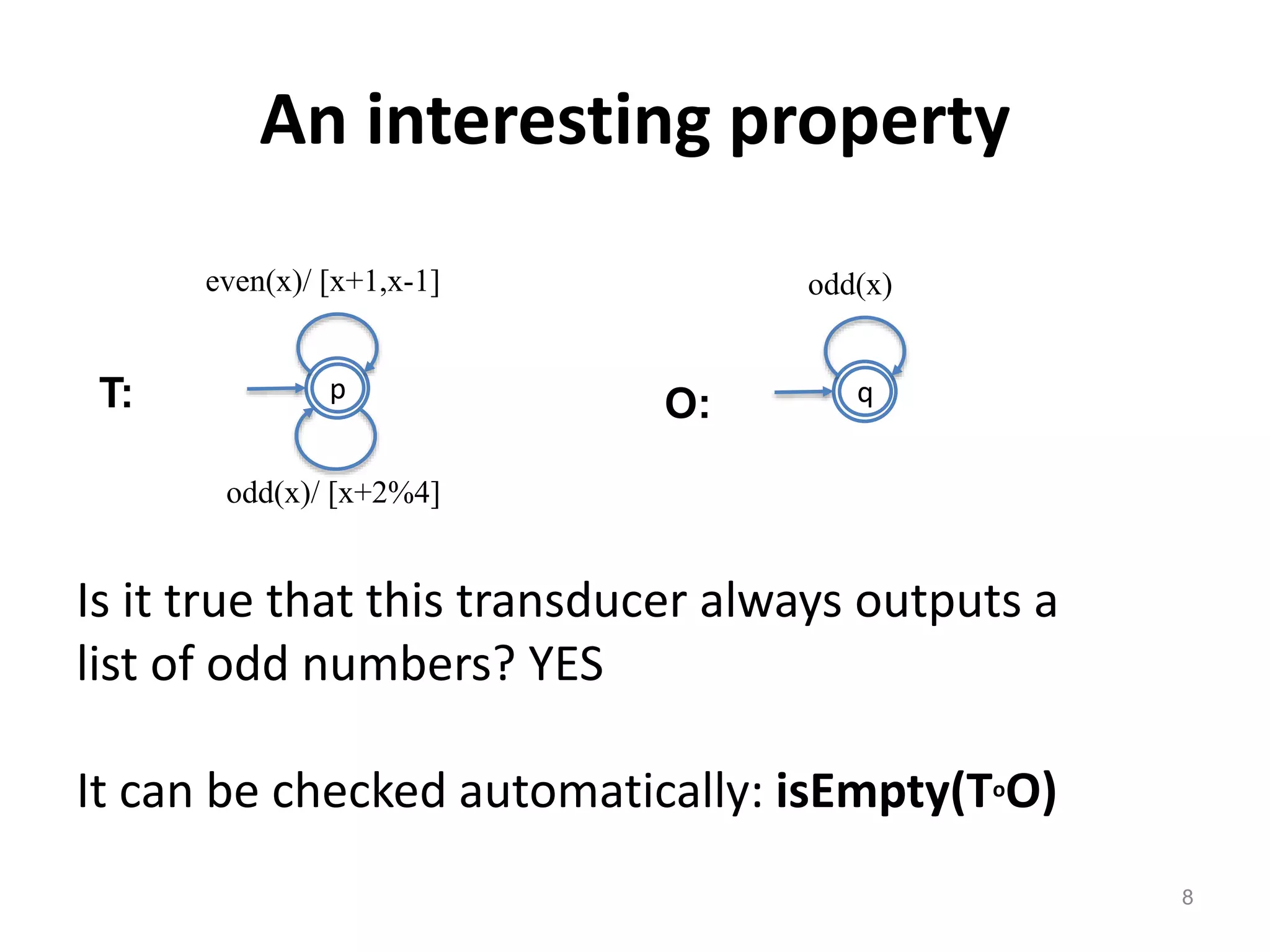Symbolic Automata = Automata + SMT solvers at ExCape14 | PPTX