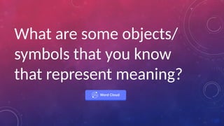 Lesson on Symbolic Codes for Media Information and Literacy | PPTX