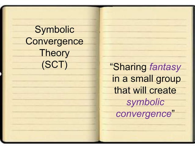Symbolic convergence theory of ernest bormann | PPTX | Science