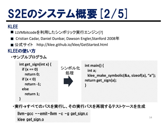 技術紹介: S2E: Selective Symbolic Execution Engine | PDF