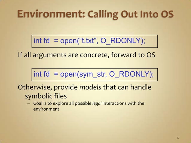 Symbolic Execution And Klee Ppt 5933