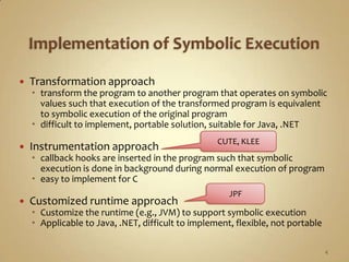 Symbolic Execution And KLEE | PPTX