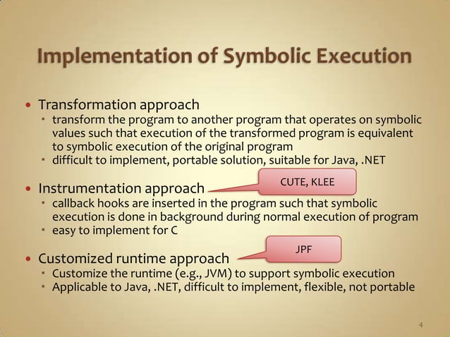 Symbolic Execution And Klee Ppt 6338