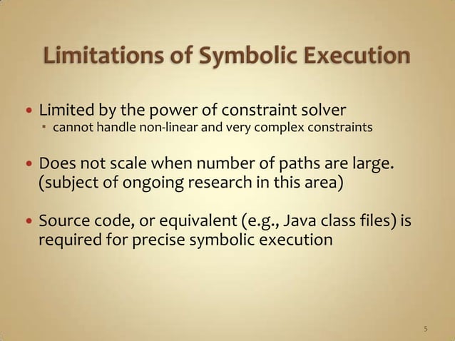 Symbolic Execution And Klee Ppt