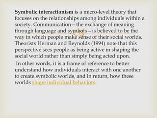 Symbolic Interactionalism.pptx ippppppppppppp | PPT