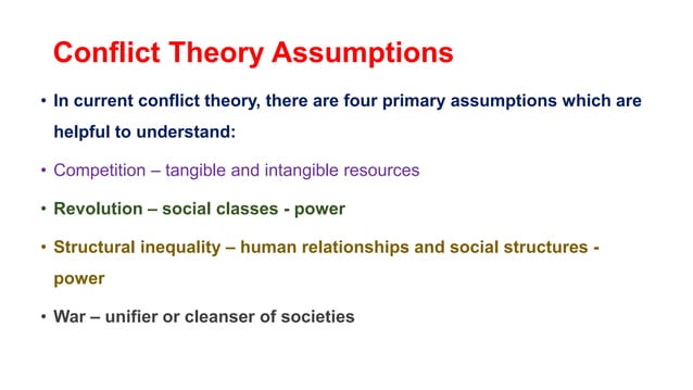 Symbolic Interactionism Structural Functional Theory And Conflict Theory