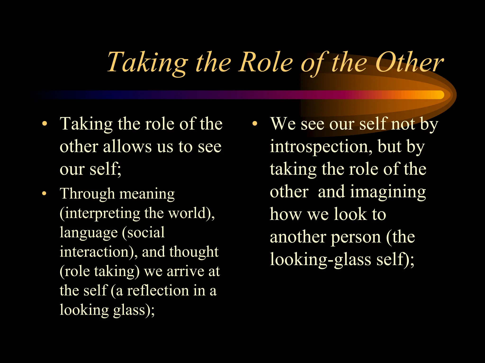 Symbolic Interactionism Ppt