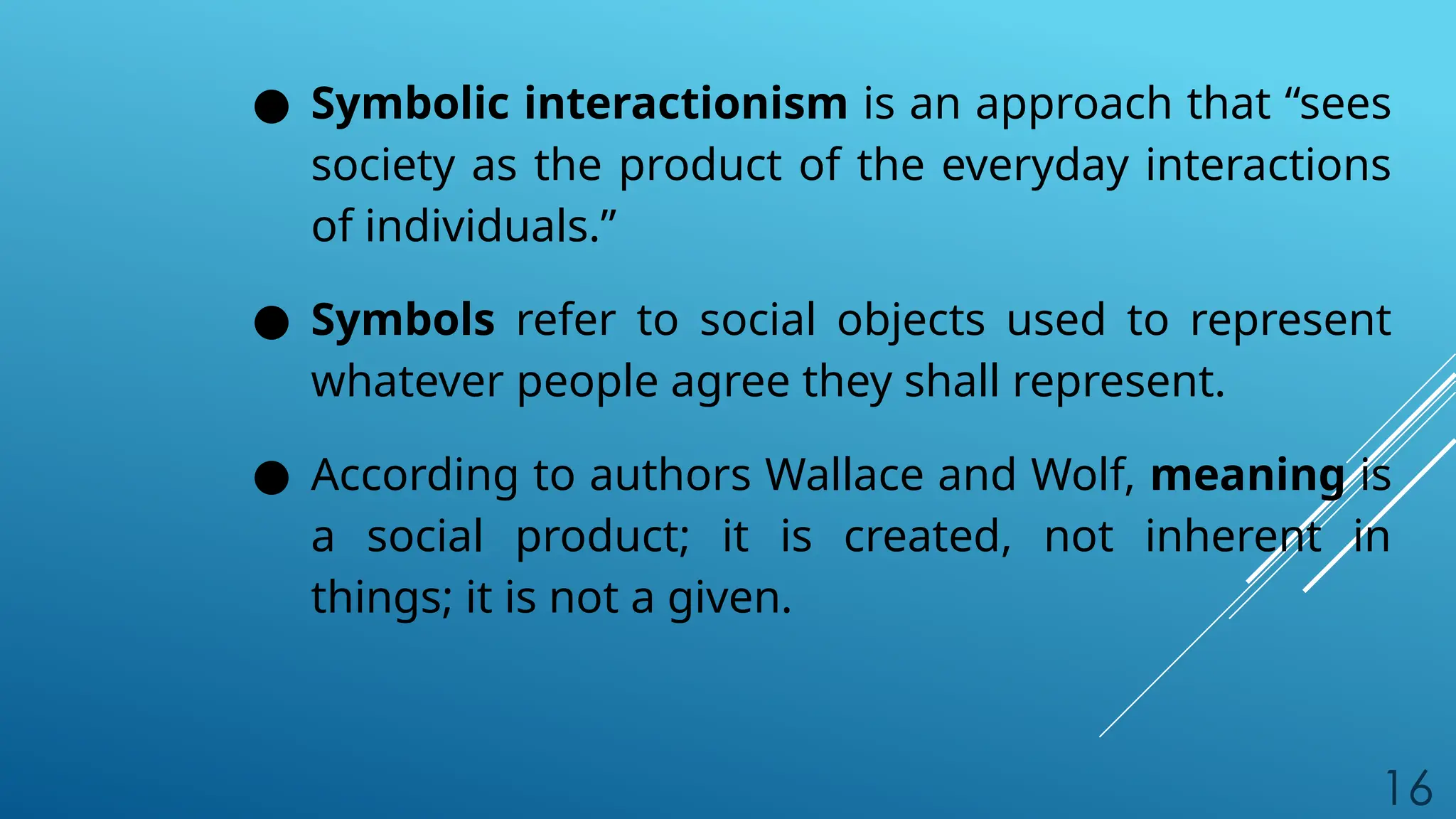 SYMBOLIC INTERACTIONISM: KEY CONCEPTS AND INTRODUCTION | PPT