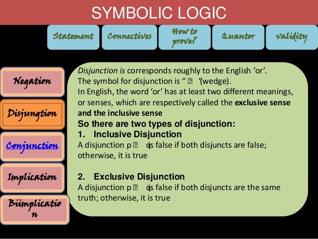 Symbolic logic