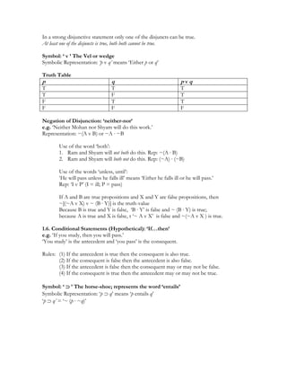 Symbolic logic | PDF
