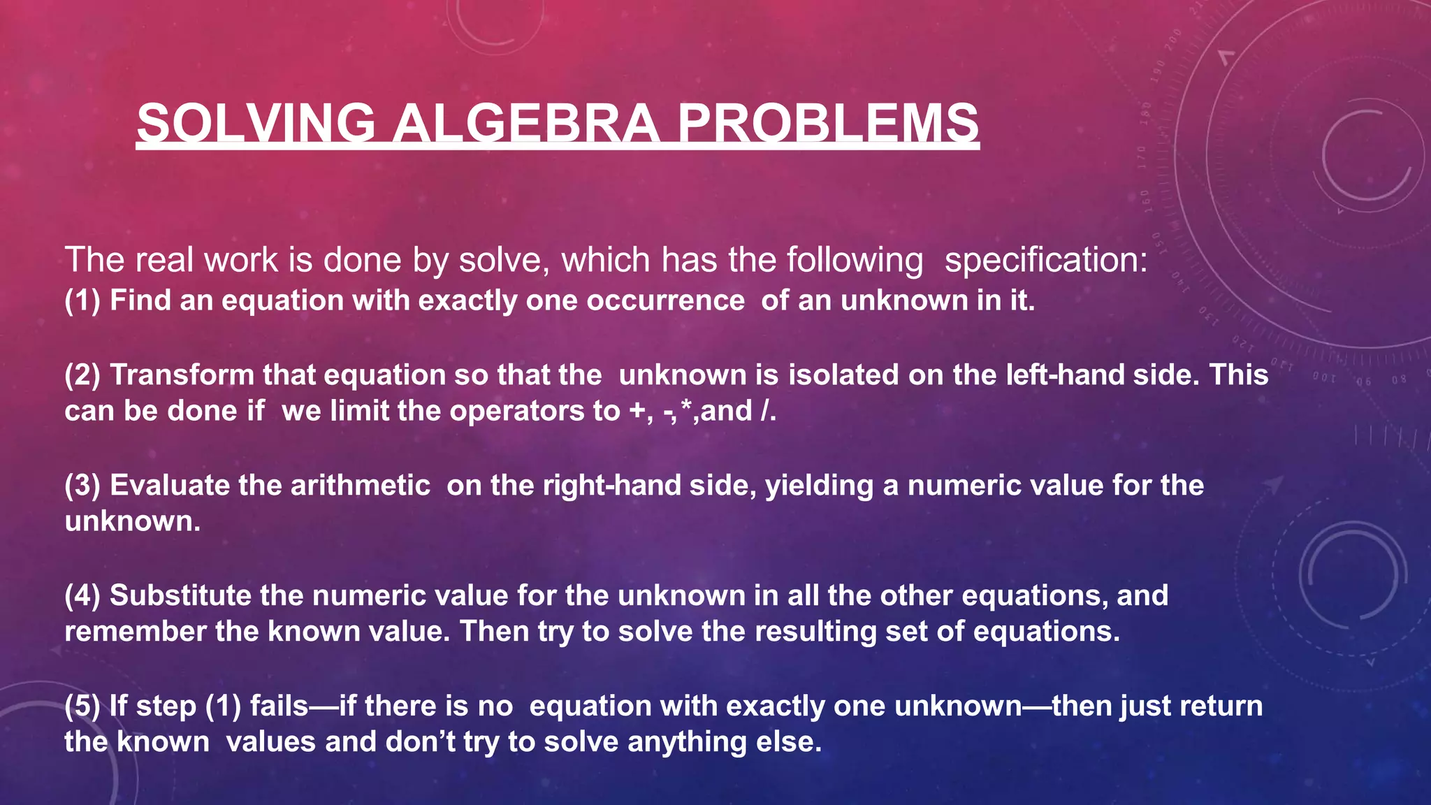 Symbolic Mathematics | PPTX